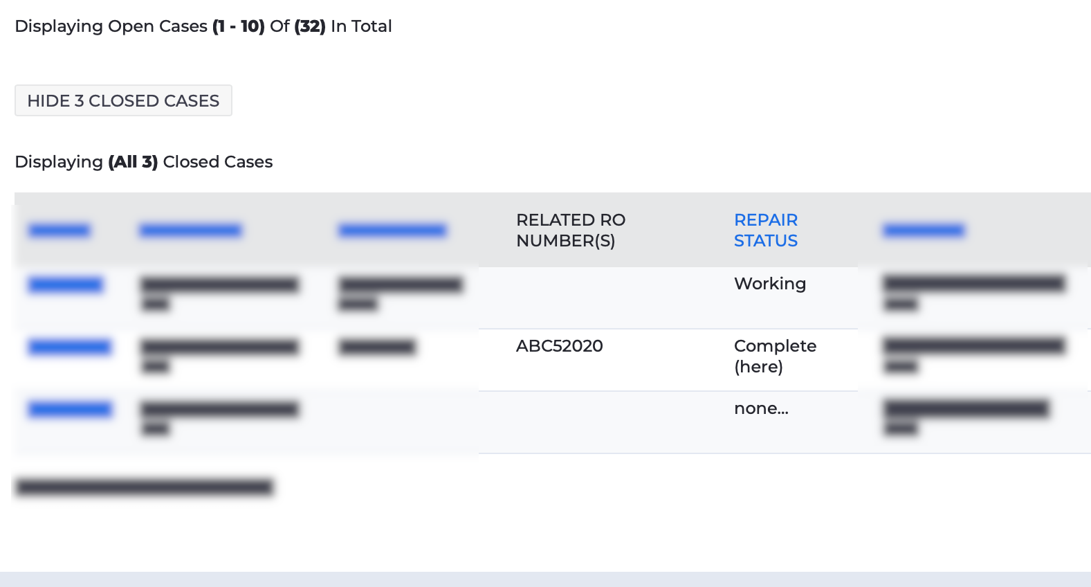 Related RO Numbers – DMS and DBS Integrations